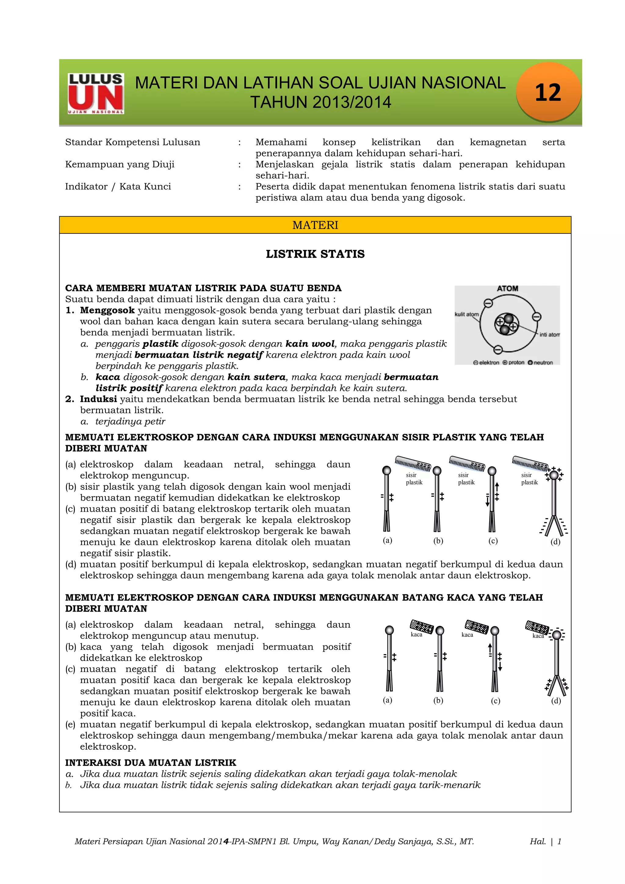 Listrik statis | PDF