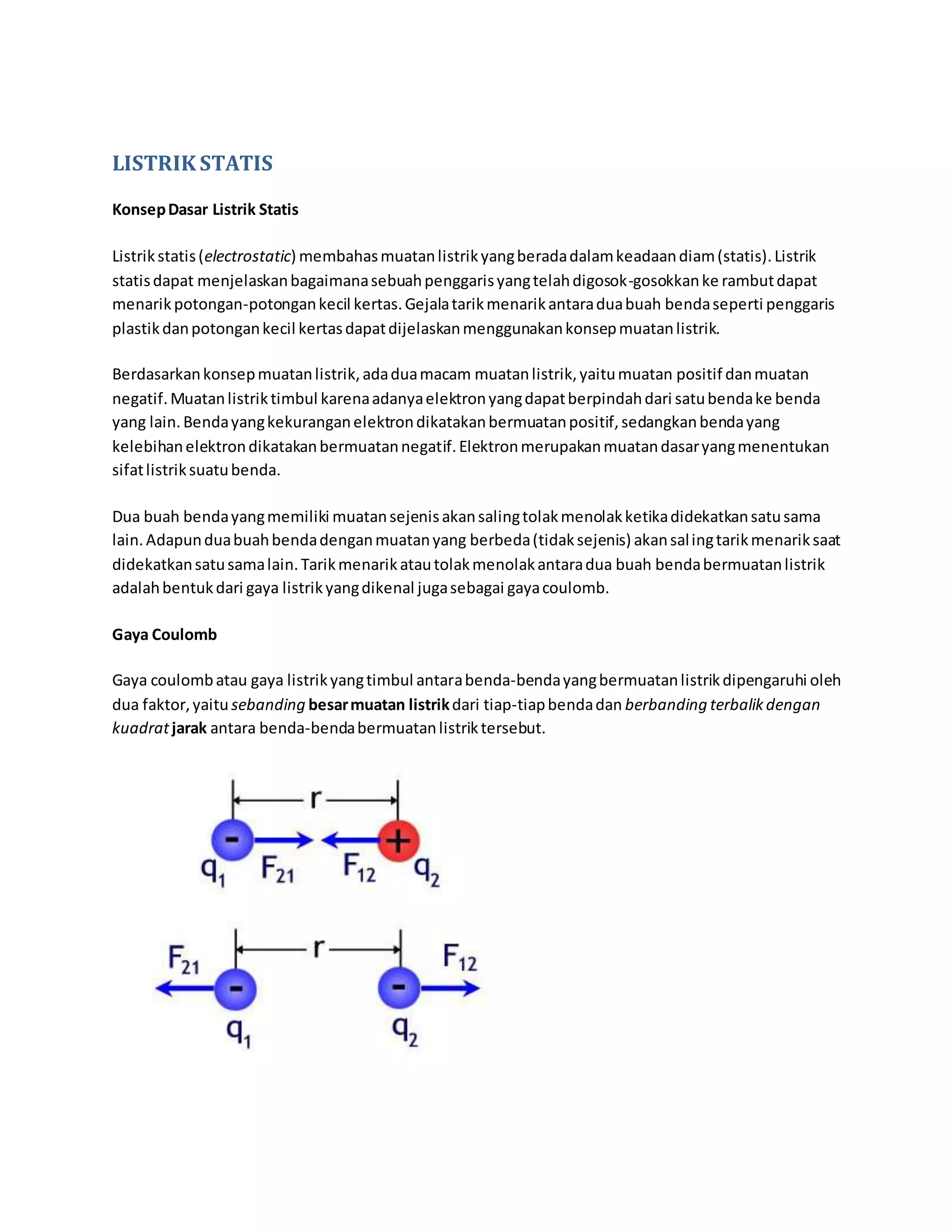 Listrik statis | PDF