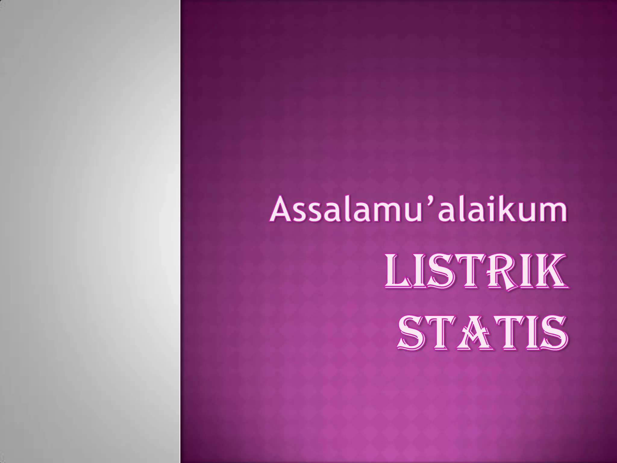 ppt Listrik statis | PDF