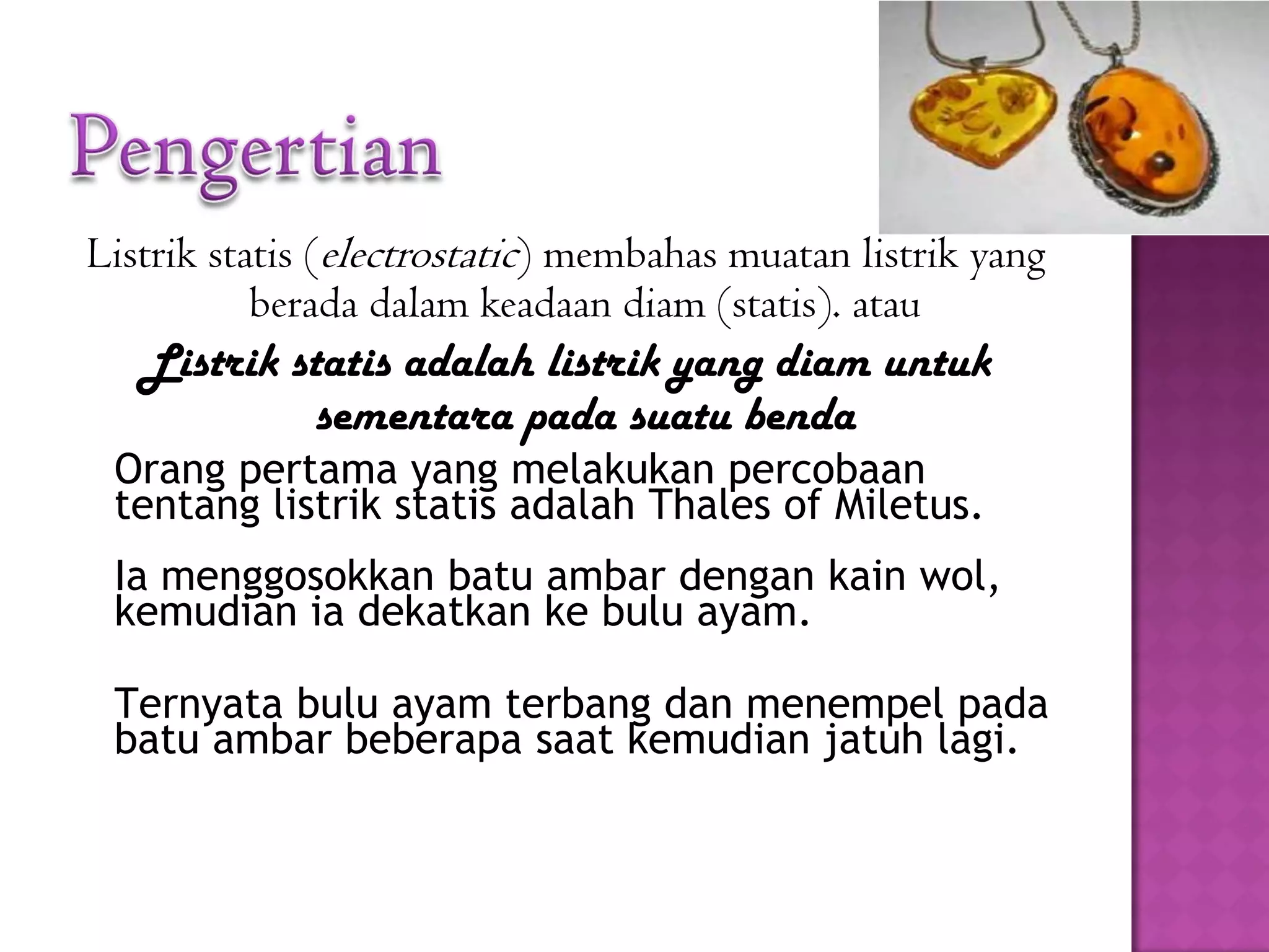 ppt Listrik statis | PDF