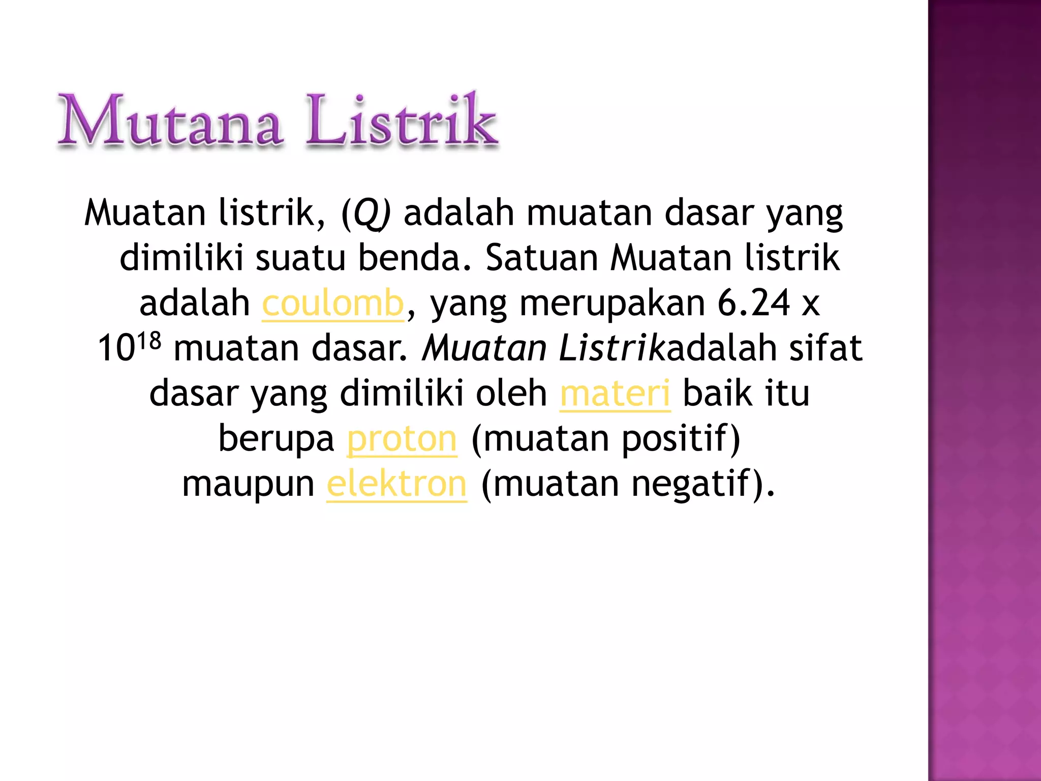 ppt Listrik statis | PDF
