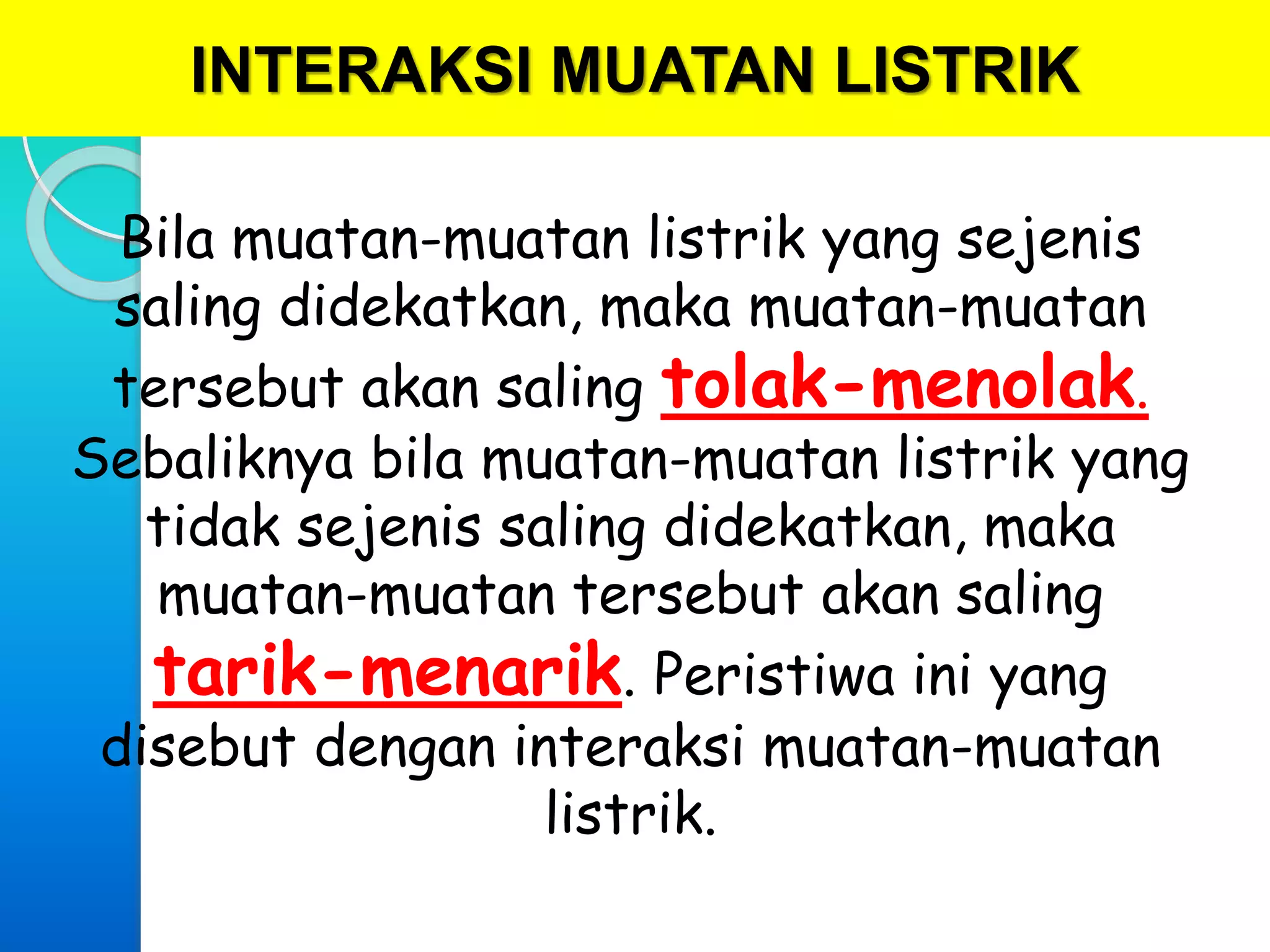 listrik statis kelas 9 | PPTX