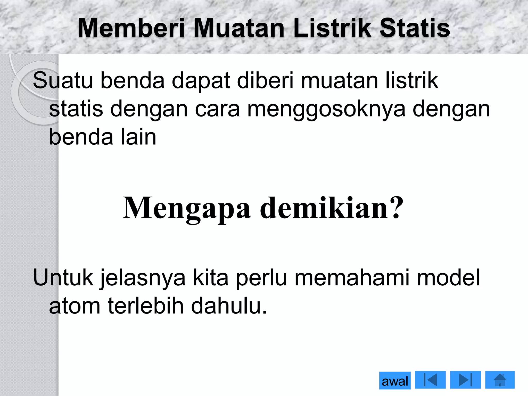 listrik statis kelas 9 | PPTX