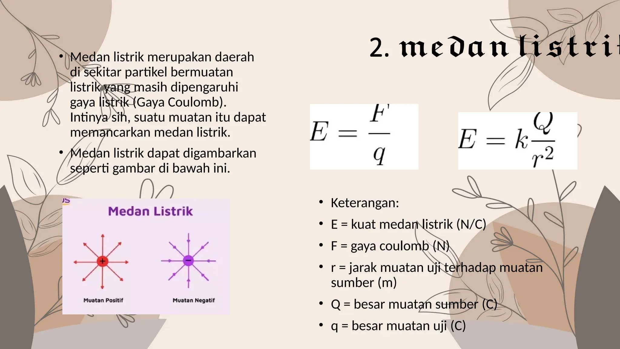 Penjelasan materi tentang listrik statis | PPTX