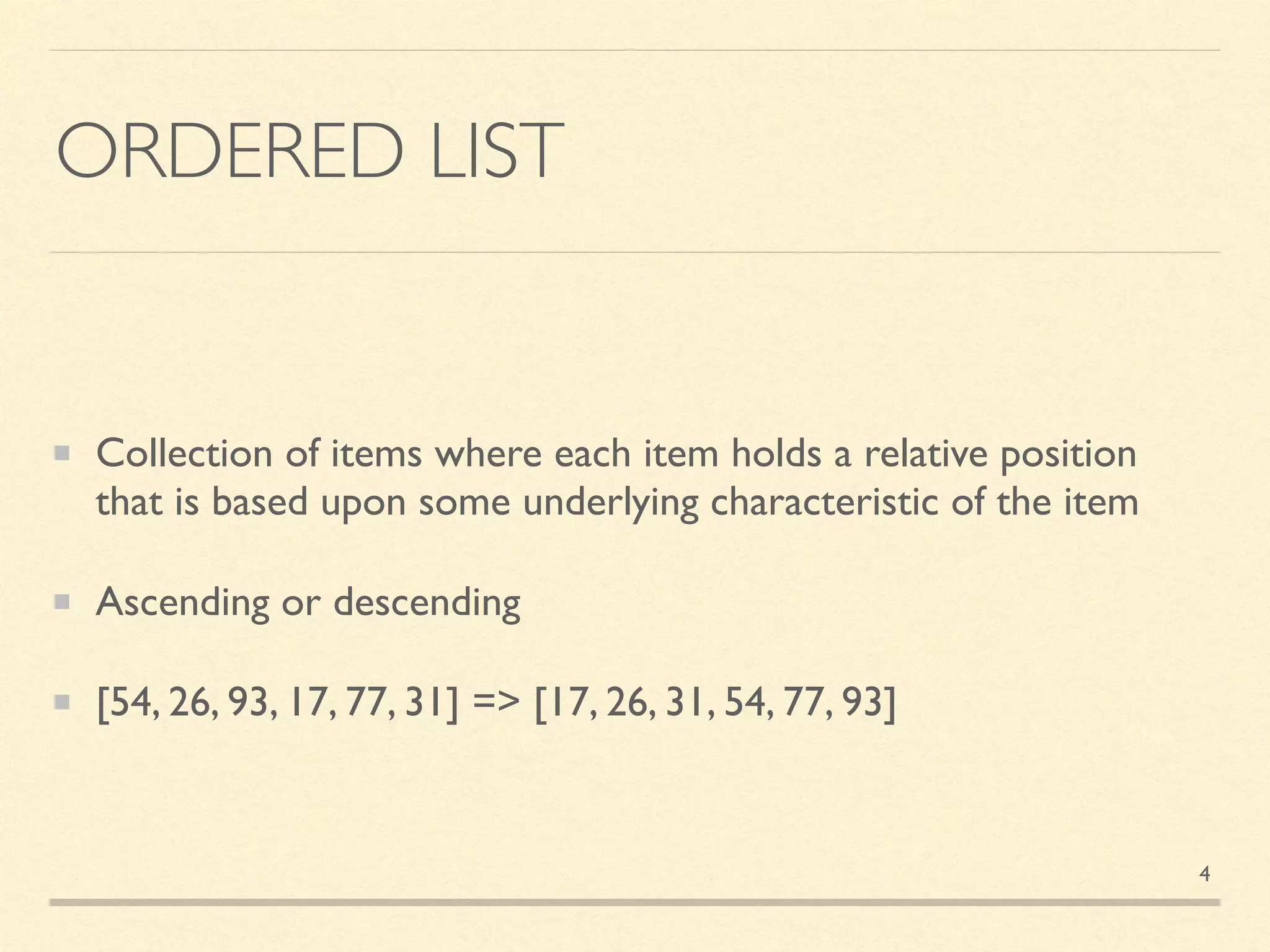 Problem Solving with Algorithms and Data Structure - Lists | PPT | Free Download