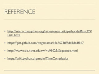 Problem Solving with Algorithms and Data Structure - Lists | PDF