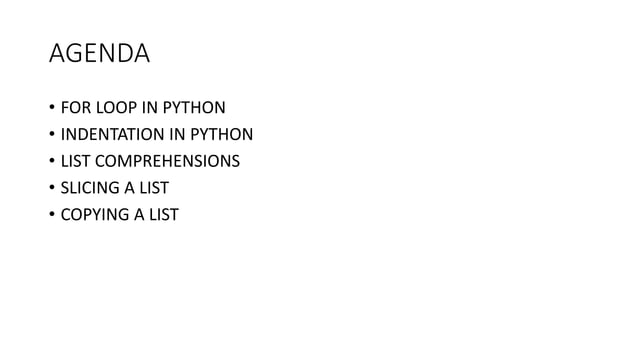 Part 3 Python Tutorial For Loop In Python With Examples Ppt 7607