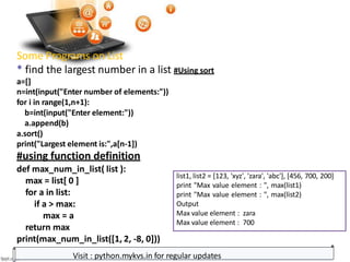 lists8.pptx of chapter 12 IP Basic Python | PPT
