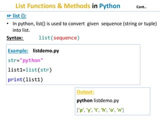 Comprehensive Guide to Python Lists: Creation, Operations, and Methods ...