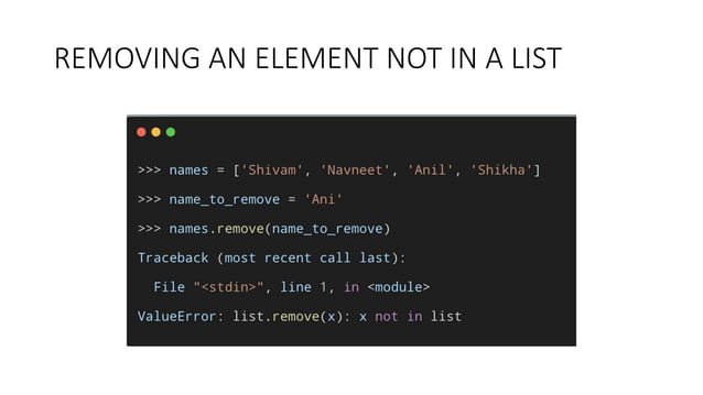 Part 2 - Python Tutorial | Introduction to Lists | PPTX
