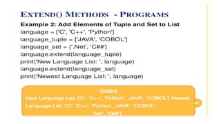 Lists in Python | PPT