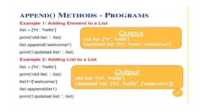 Lists in Python | PPTX