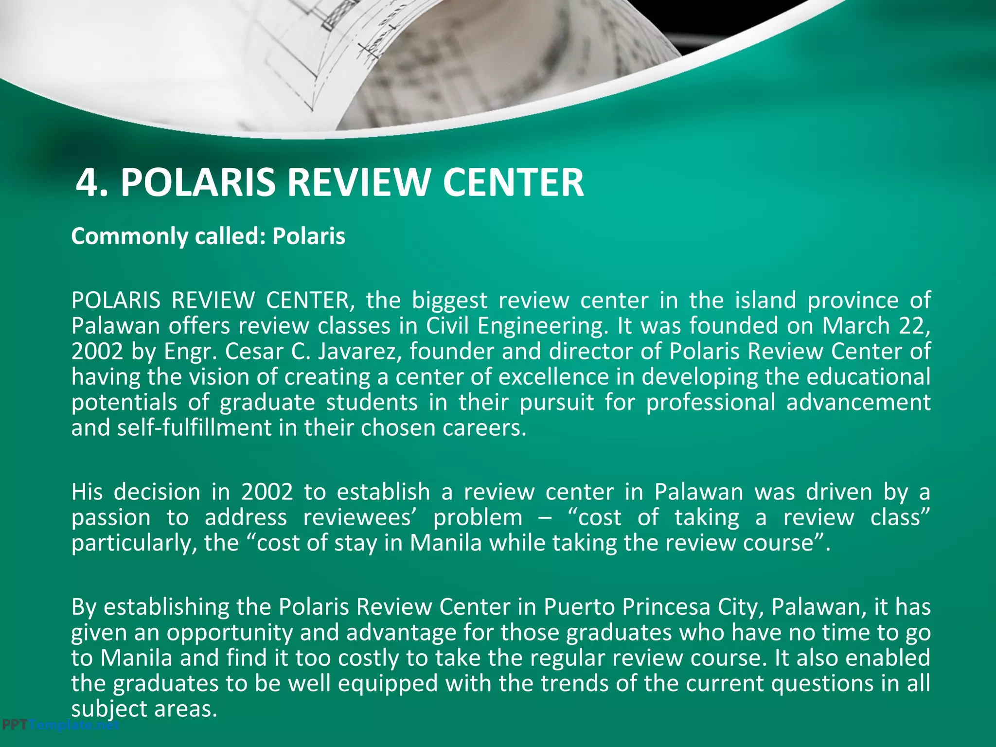 Lists of Civil Engineering Review Centers in the Philippines | PPT