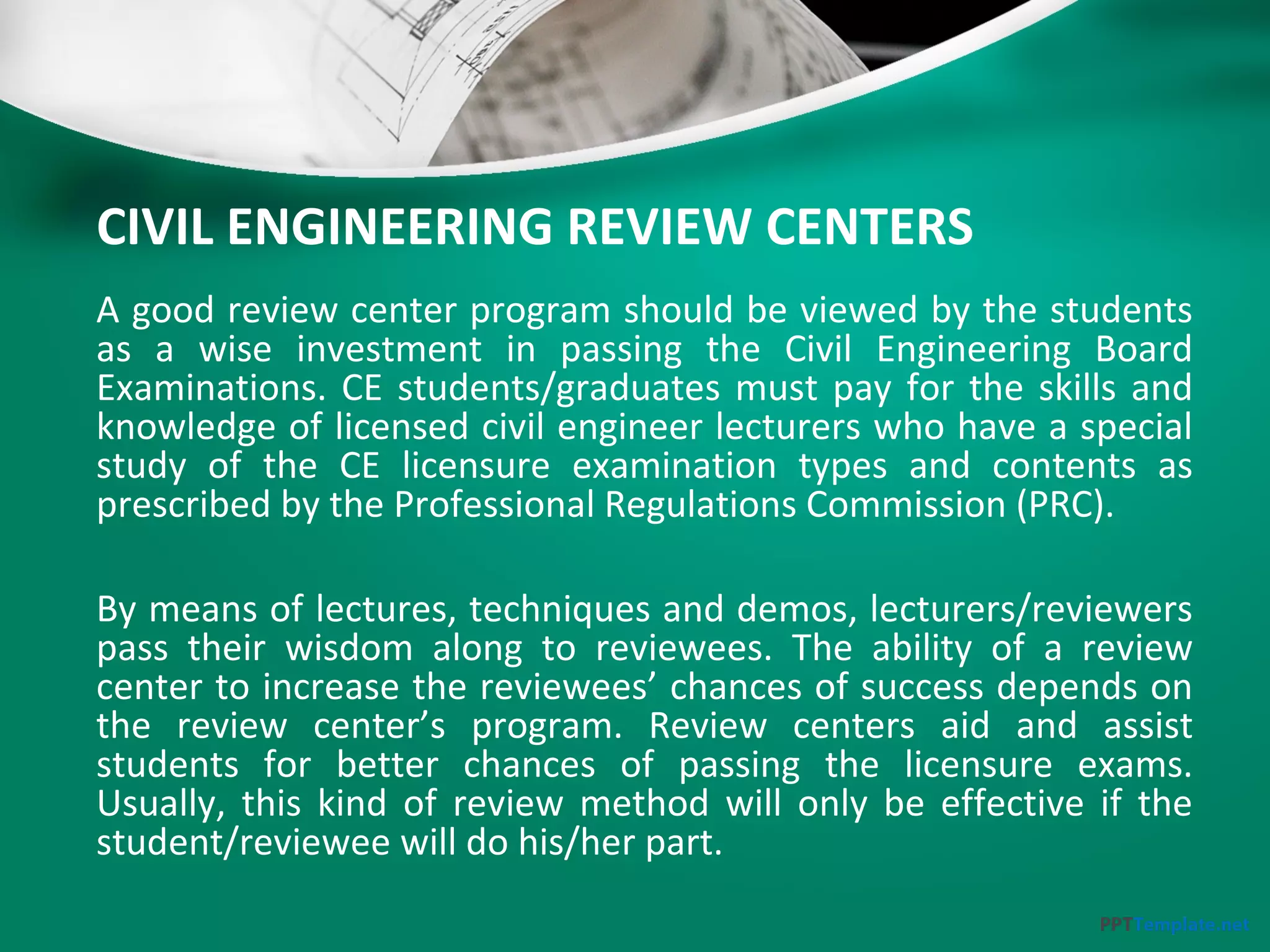 Lists of Civil Engineering Review Centers in the Philippines | PPT