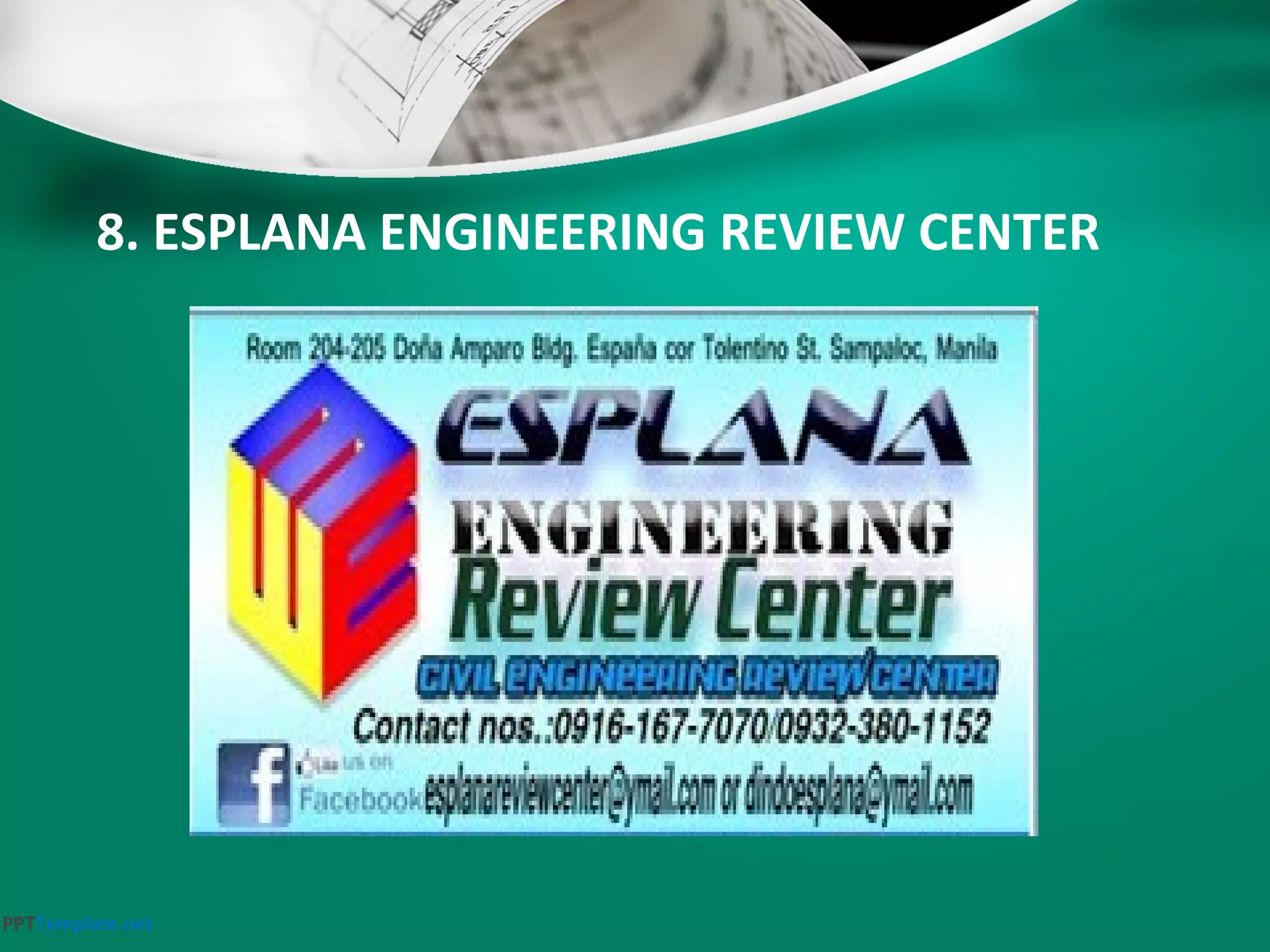 Lists of Civil Engineering Review Centers in the Philippines | PPT