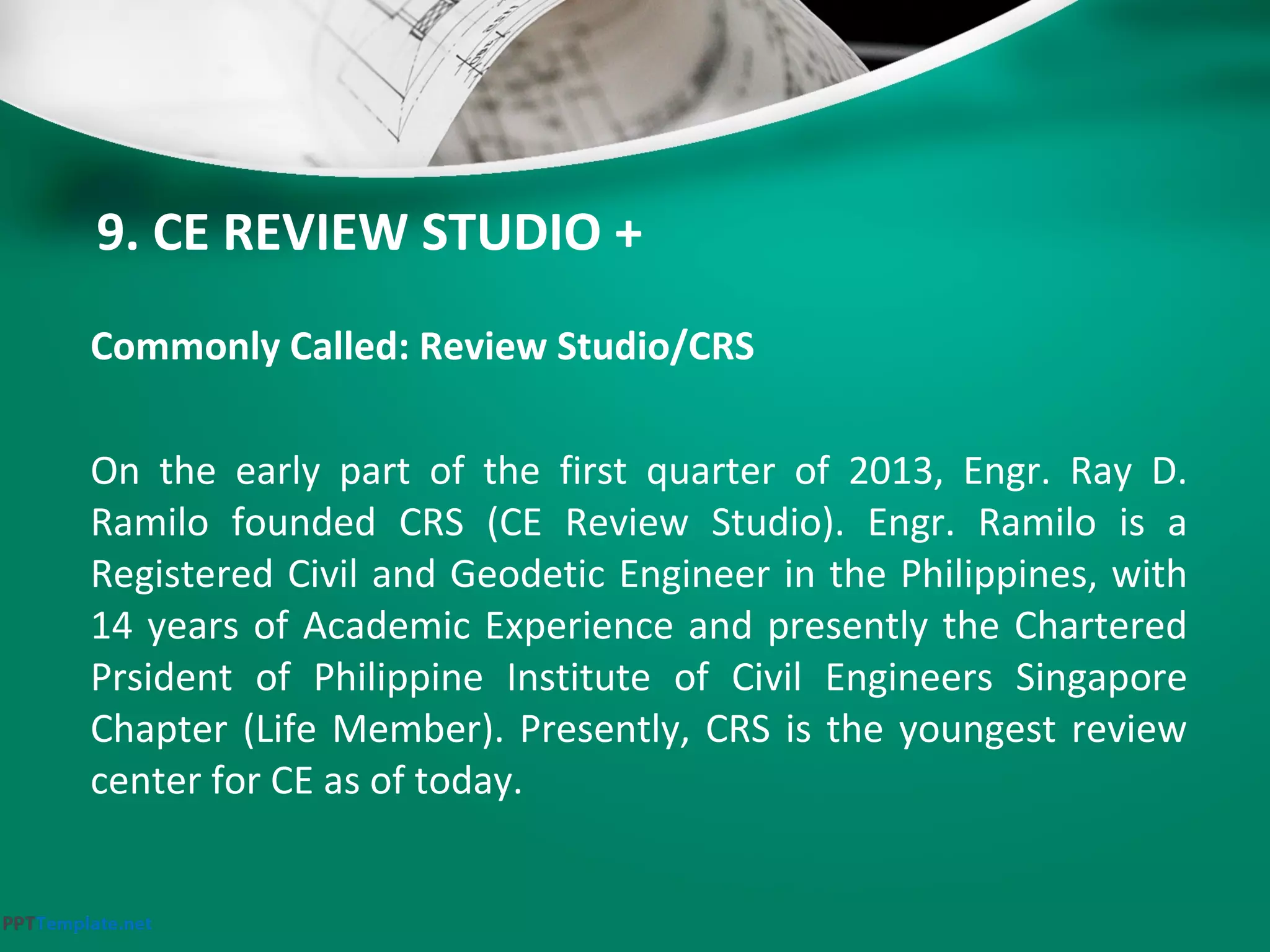 Lists of Civil Engineering Review Centers in the Philippines | PPT