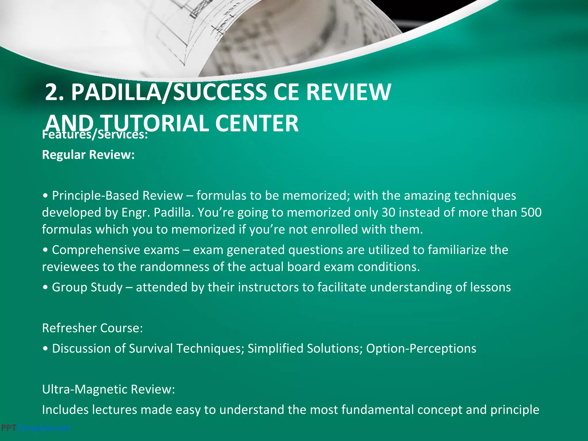Lists of Civil Engineering Review Centers in the Philippines | PPT