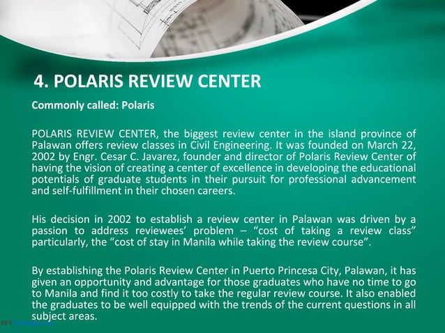 Lists of Civil Engineering Review Centers in the Philippines | PPT ...