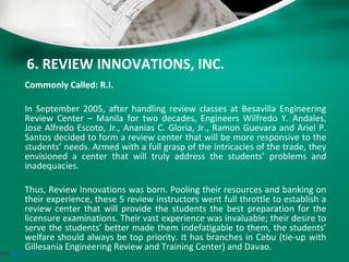 Lists of Civil Engineering Review Centers in the Philippines | PPT