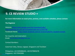 Lists of Civil Engineering Review Centers in the Philippines | PPT