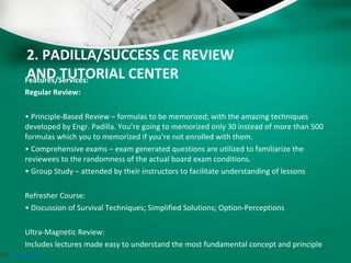 Lists of Civil Engineering Review Centers in the Philippines | PPT
