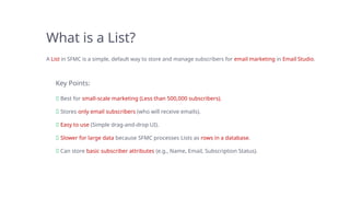 SFMC Lists Vs Data Extensions- SFMC.pptx
