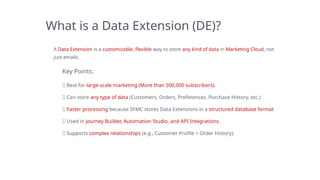 SFMC Lists Vs Data Extensions- SFMC.pptx