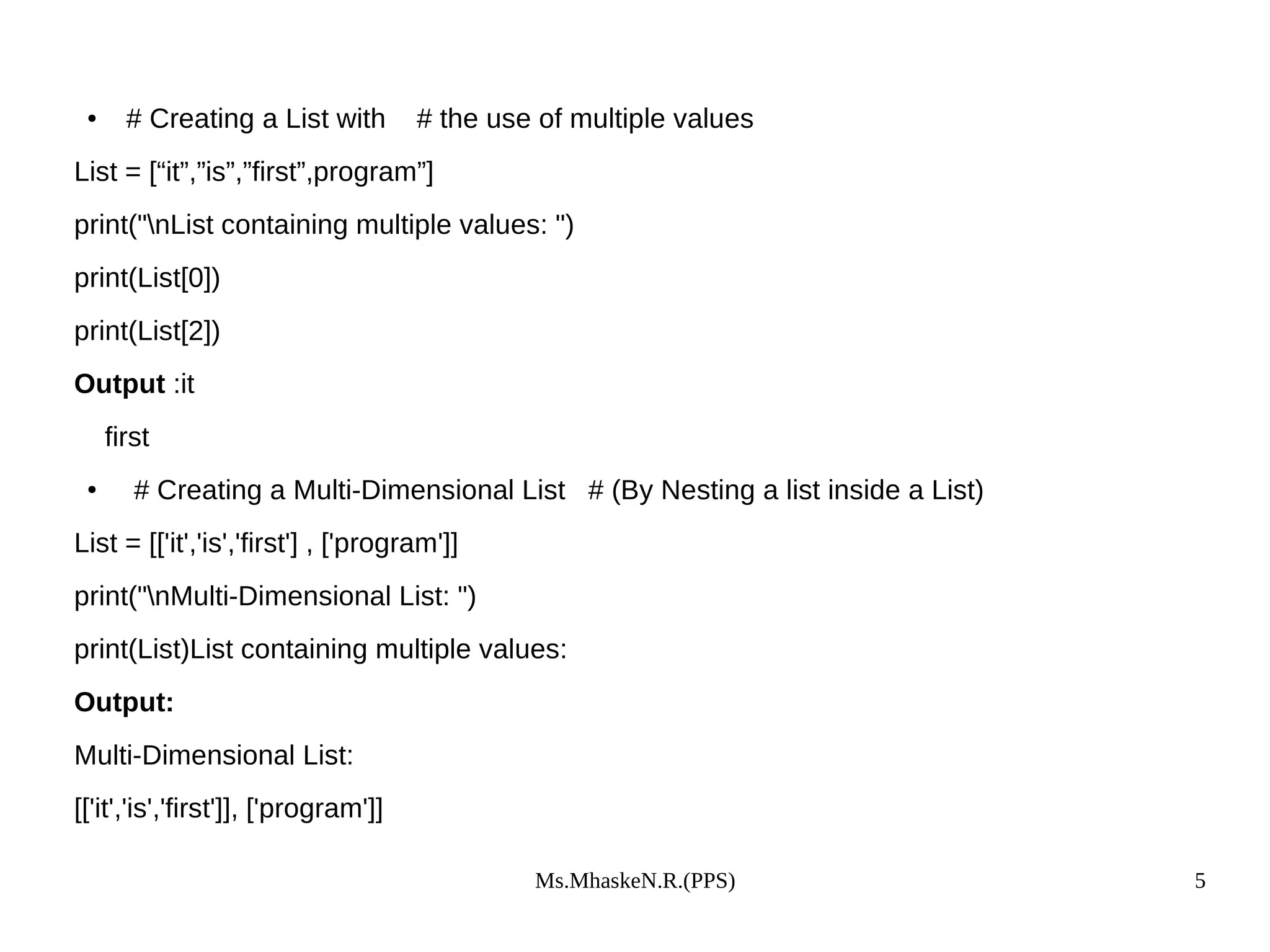 List,tuple,dictionary | PDF