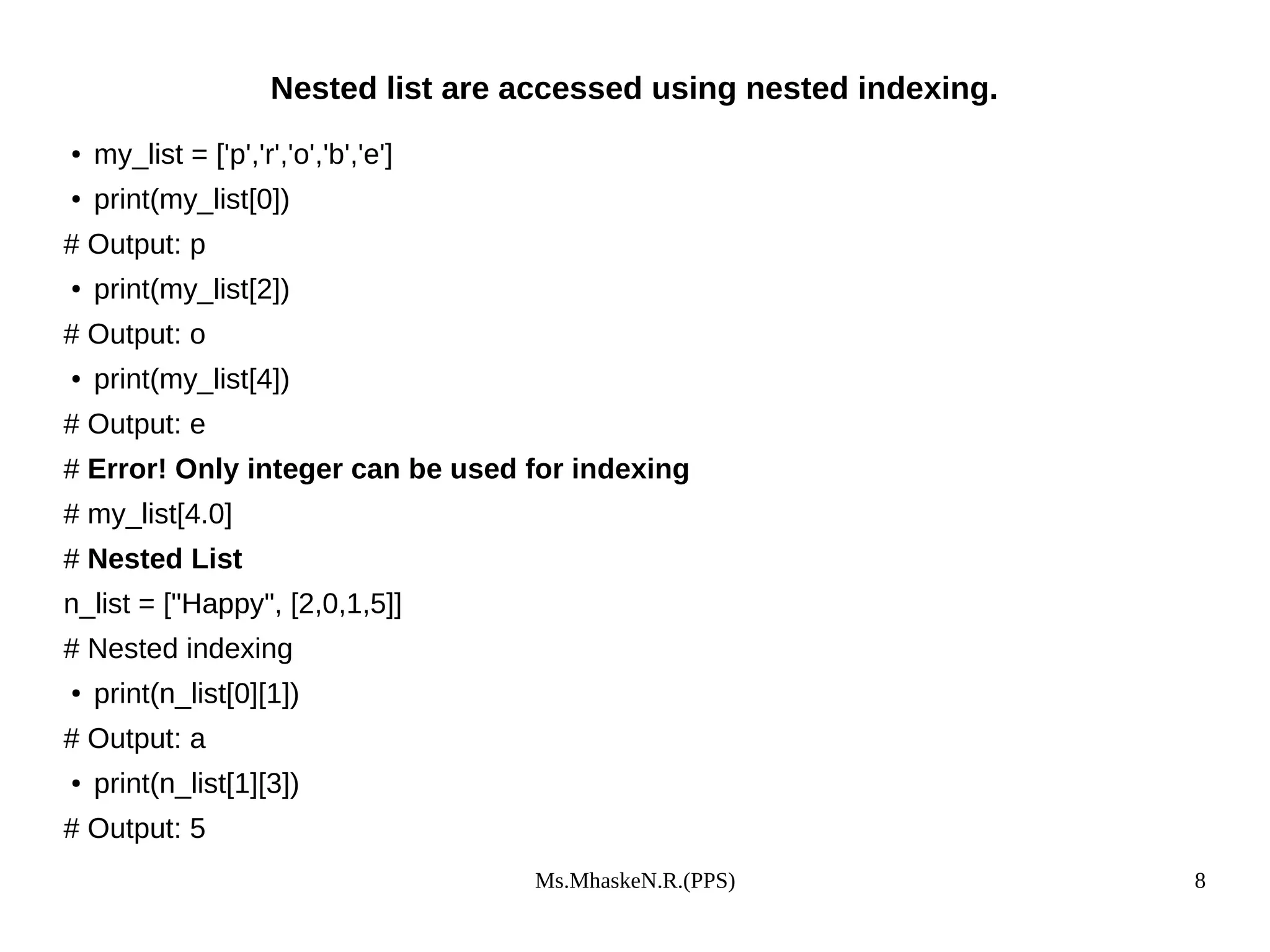 List,tuple,dictionary | PDF