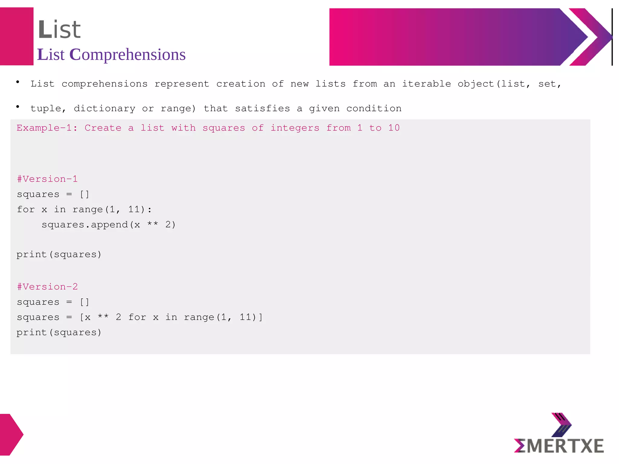 Python Programming List And Tuples Ppt