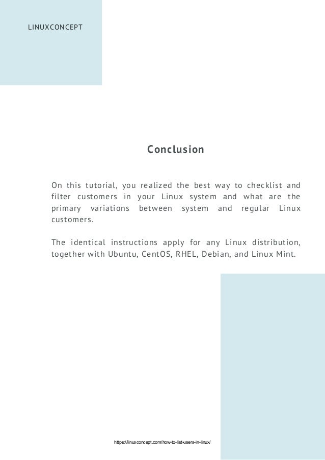 List users in linux | PDF