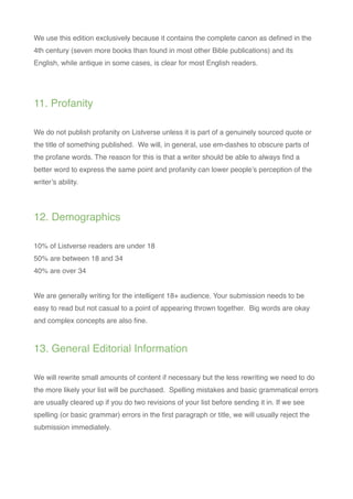 Listverse author-guide | PDF