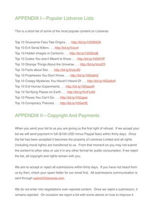 Listverse author-guide | PDF