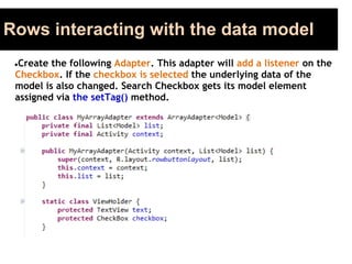 Day 8: Dealing with Lists and ListViews | PDF | Operating Systems | Computer Software and ...