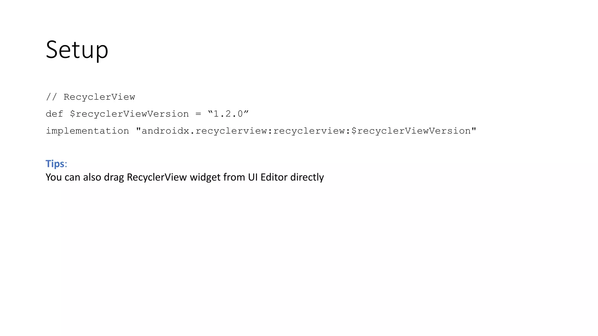 ListView RecyclerView.pptx