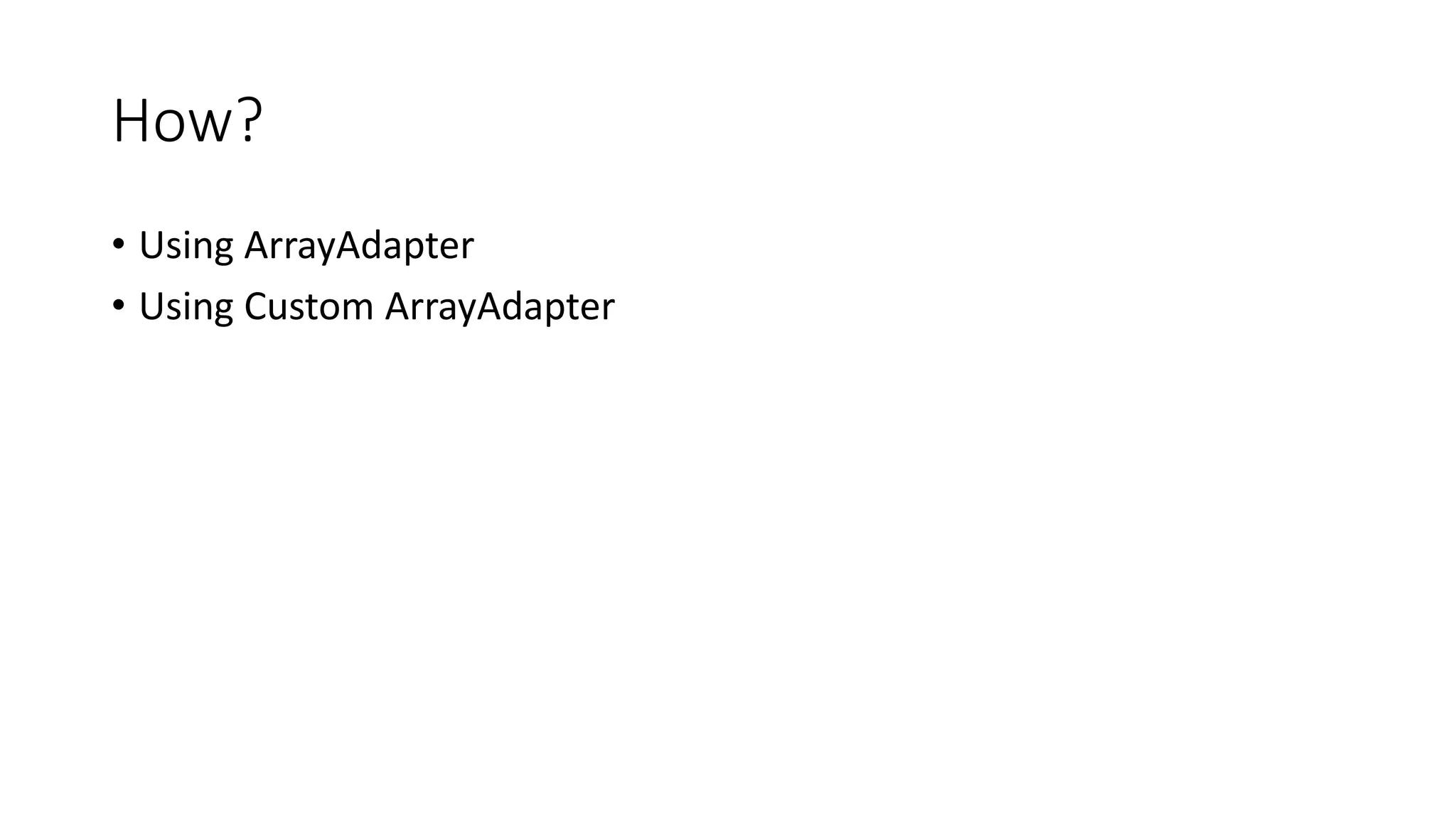 ListView RecyclerView.pptx