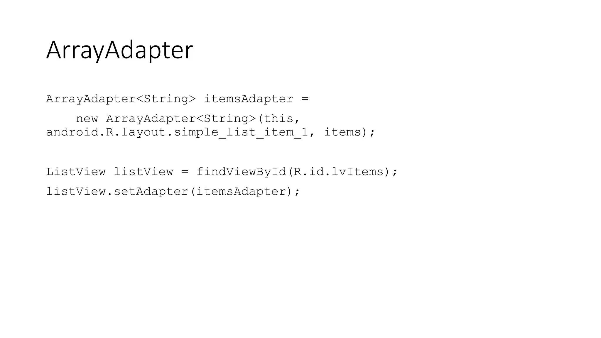 ListView RecyclerView.pptx
