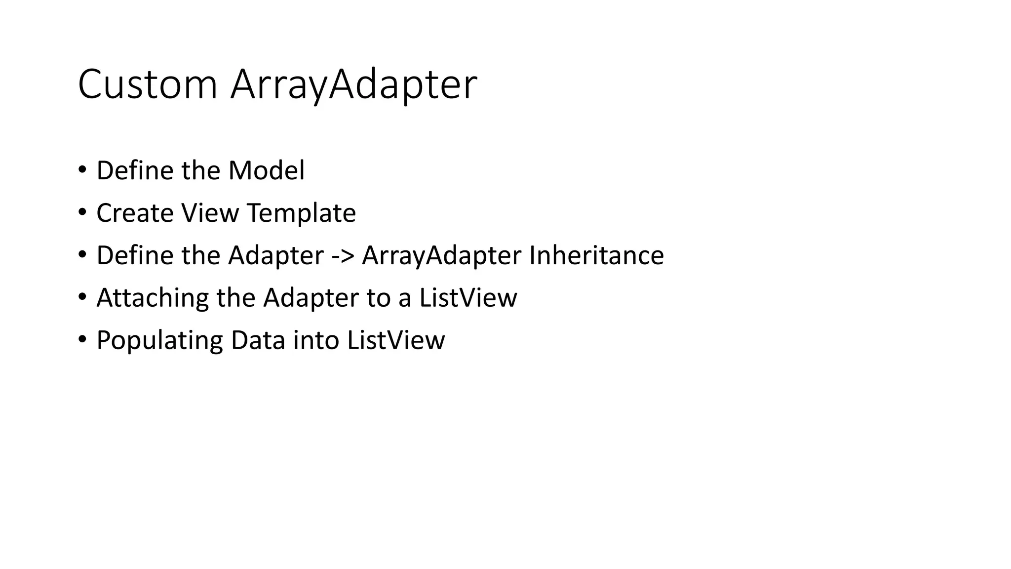 ListView RecyclerView.pptx
