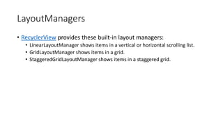 ListView RecyclerView.pptx