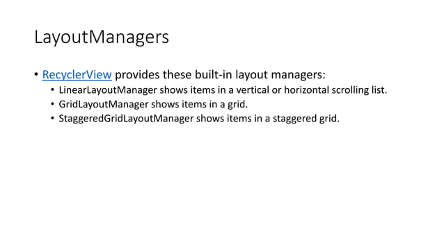 ListView RecyclerView.pptx