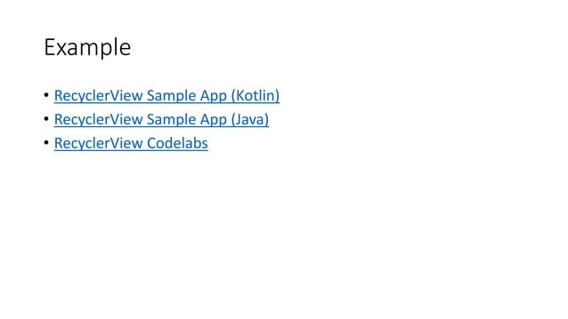 ListView RecyclerView.pptx