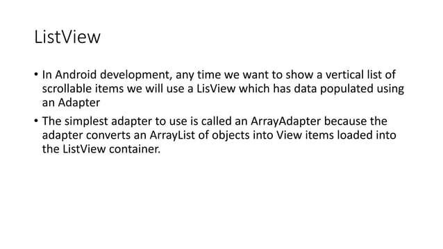 ListView RecyclerView.pptx