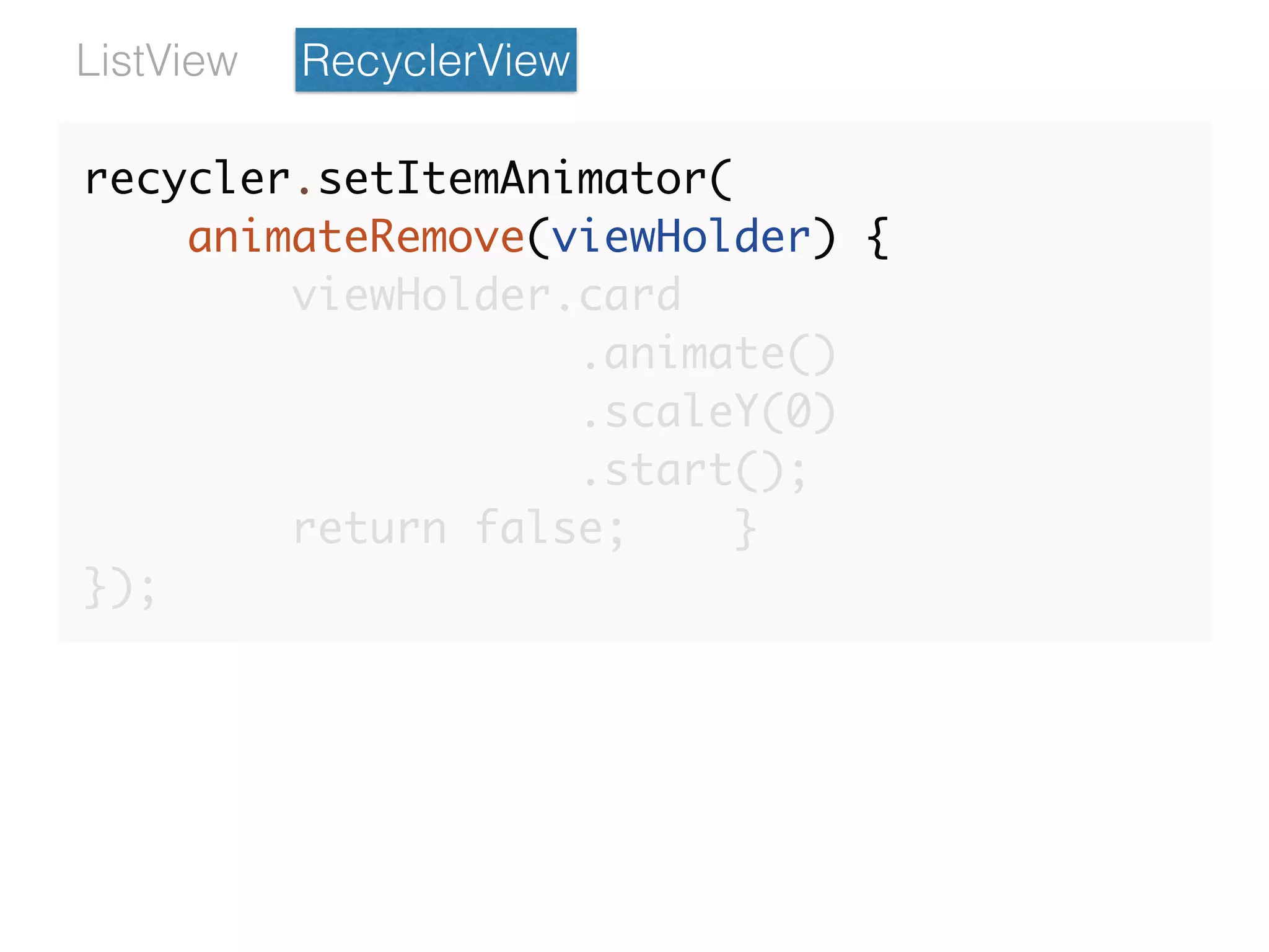 ListView vs RecyclerView | PPT