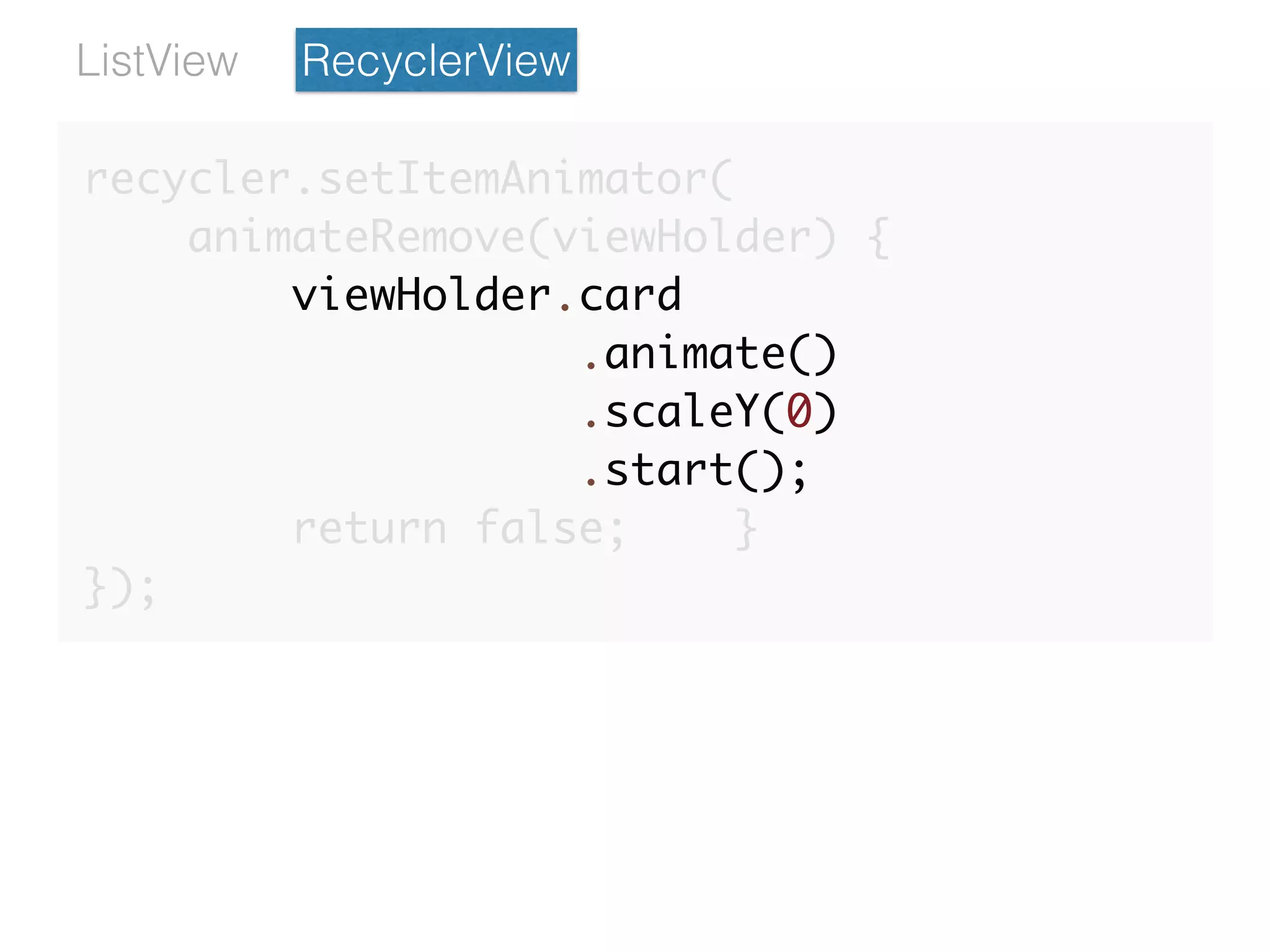 ListView vs RecyclerView | PPT