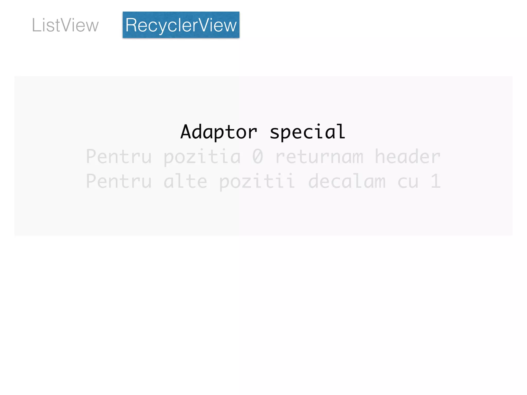 ListView vs RecyclerView | PPT