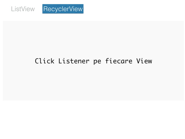 ListView vs RecyclerView | PPT