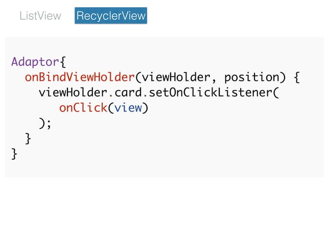 Listview Vs Recyclerview Ppt