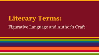 Lit. terms figurative language | PPT