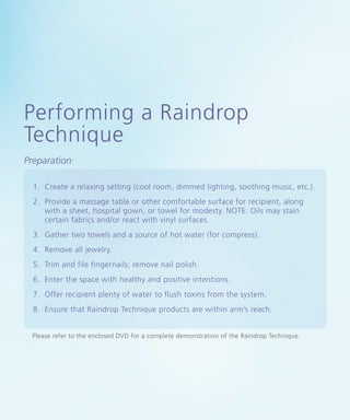 Raindrop Massage Technique | PDF