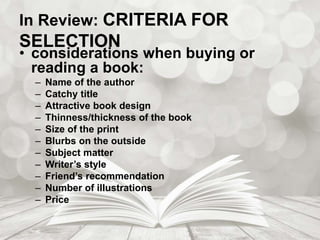 Readability (in literature) part 1 | PPTX